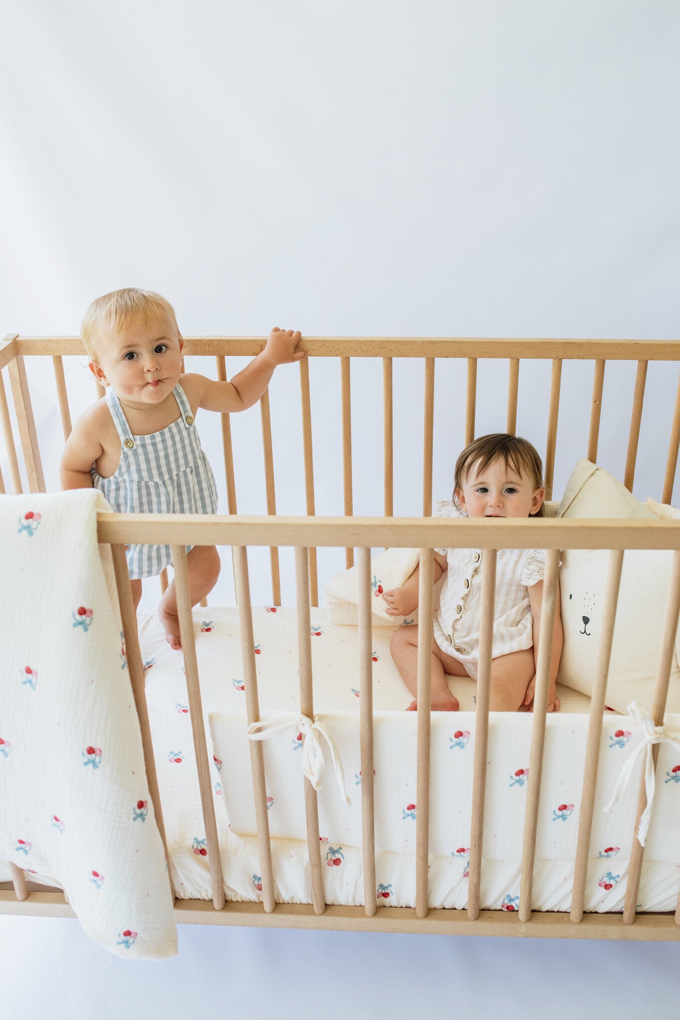 Cherry Muslin Cot Bumper Cover – Lifeforce Living